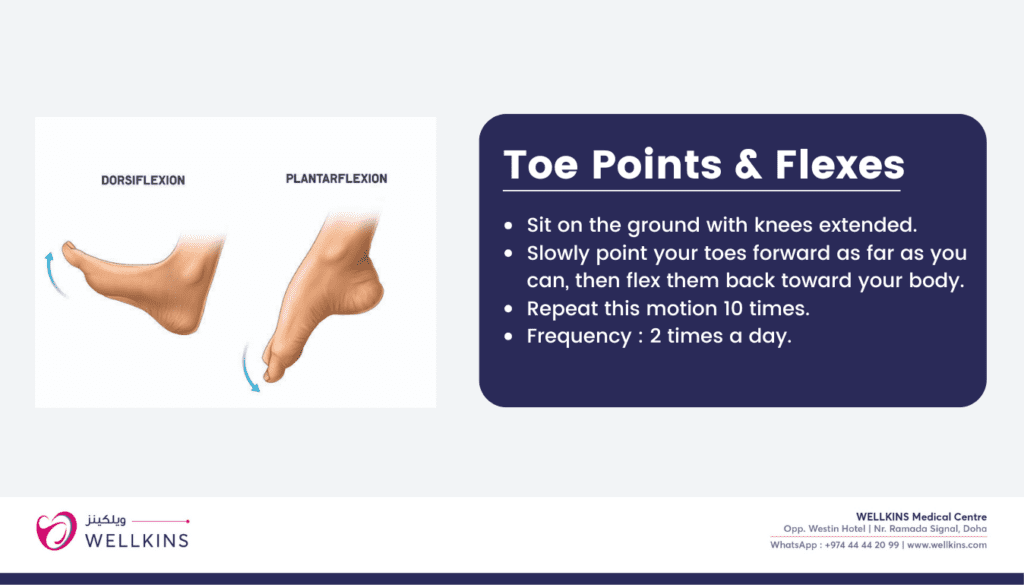 Ankle Pain Exercise | Specialist Orthopedic Doctor in Qatar